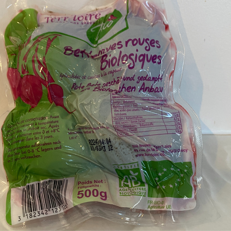 Betterave cuite bio- Du Panier à l'Assiette - Du panier à l'assiette