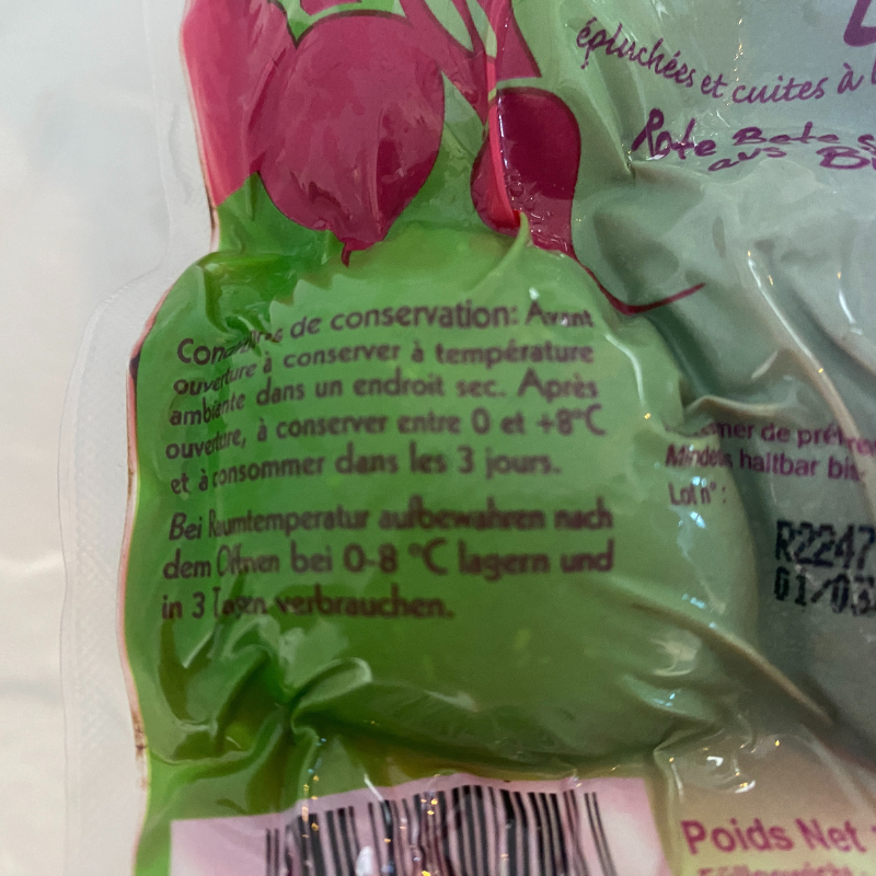 Betterave cuite bio- Du Panier à l'Assiette - Du panier à l'assiette